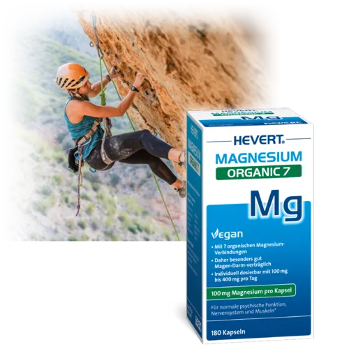 Magnesium Hevert Organic 7 – Einzigartiger Magnesium-7-Komplex