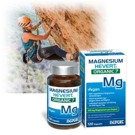 Magnesium Hevert Organic 7 - Unique magnesium 7 complex - 120 capsules